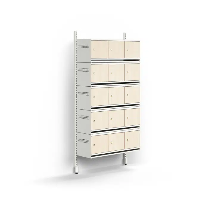 BIM objects - Free download! Shoe cabinet ENTRY, basic wall unit, 15 ...