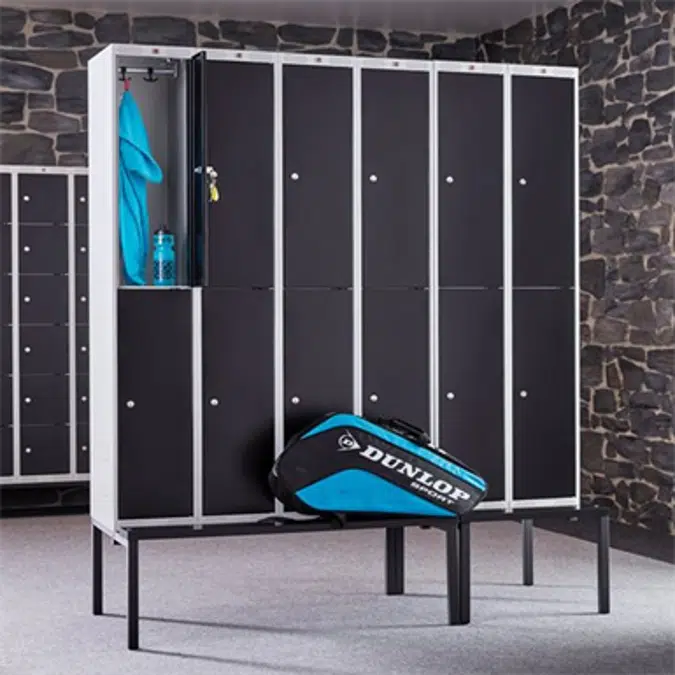 BIM objects - Free download! Compartment Locker Classic 1200mm 4 ...