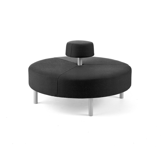 BIM objects - Free download! Ottoman DOT with rounded backrest 1300mm ...