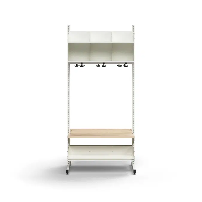 BIM objects - Free download! Cloakroom unit ENTRY, basic floor unit, 6 ...