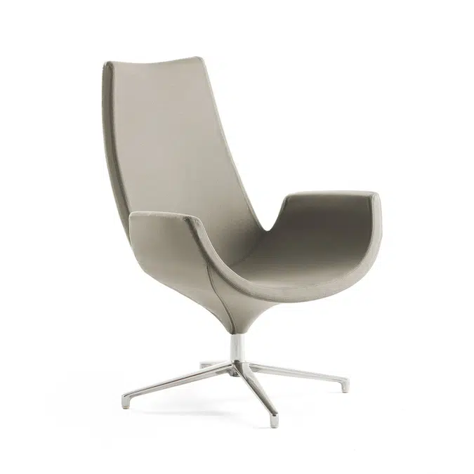 BIM objects - Free download! Lounge chair ENJOY high back | BIMobject