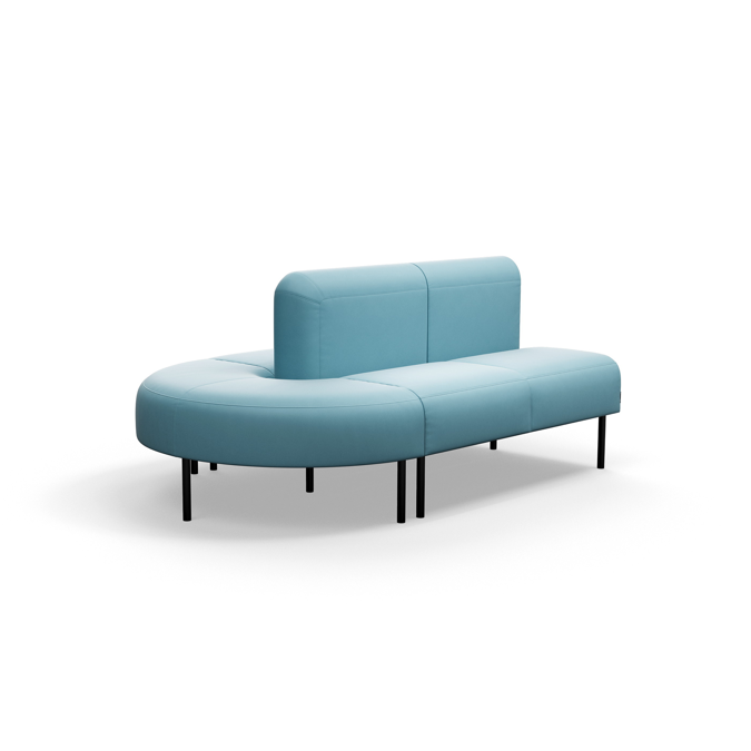 Objetos BIM - ¡Descarga gratis! Modular sofa VARIETY open sweep | BIMobject