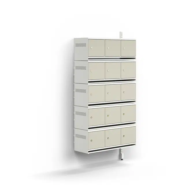 BIM objects - Free download! Shoe cabinet ENTRY, add-on wall unit, 15 ...