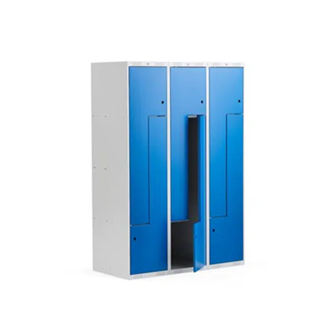 BIM objects - Free download! Z-Locker Classic 1200mm 3 Sections 6 Doors ...