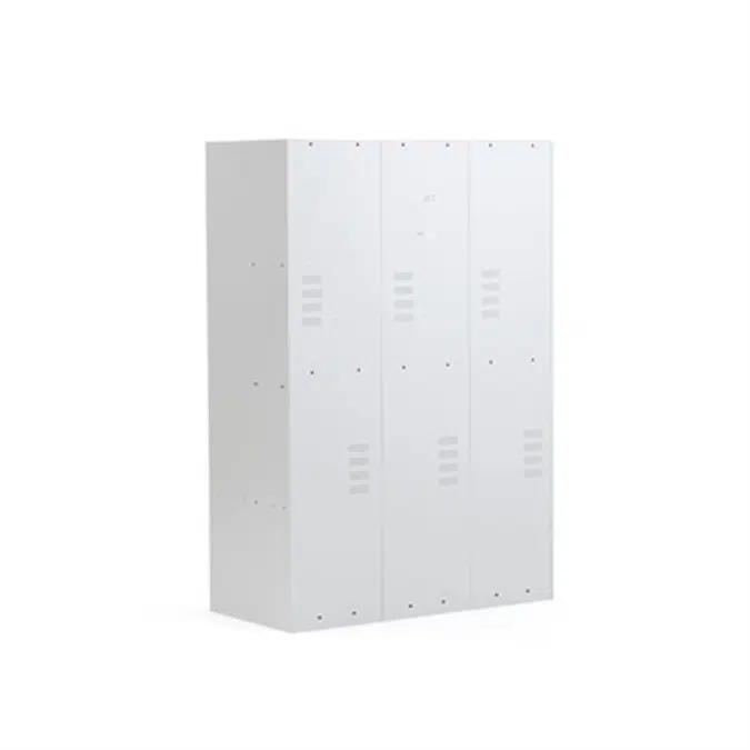 BIM objects - Free download! Z-Locker Classic 1200mm 3 Sections 6 Doors ...