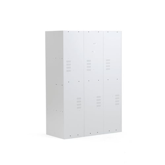 BIM objects - Free download! Z-Locker Classic 1200mm 3 Sections 6 Doors ...