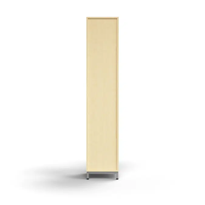 Objetos BIM - ¡Descarga gratis! Bookcase QBUS, 4 shelves, leg frame ...