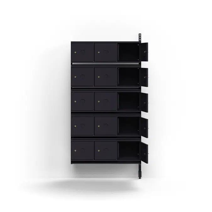 BIM objects - Free download! Shoe cabinet ENTRY, add-on wall unit, 15 ...