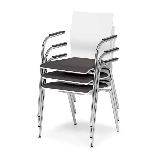 BIM objects - Free download! Conference chair WHISTLER With armrests ...