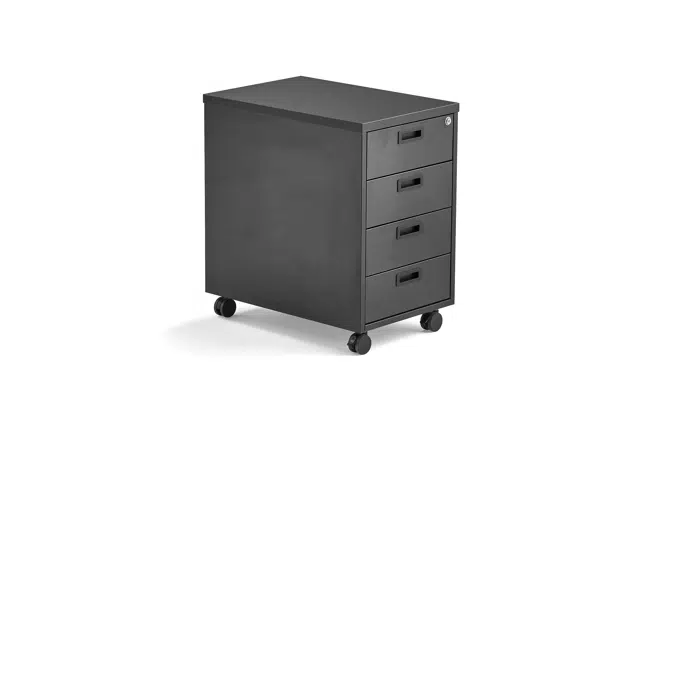 BIM objects - Free download! Mobile pedestal MODULUS 4 drawers | BIMobject
