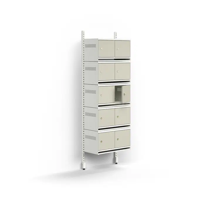 BIM objects - Free download! Shoe cabinet ENTRY, basic wall unit, 10 ...