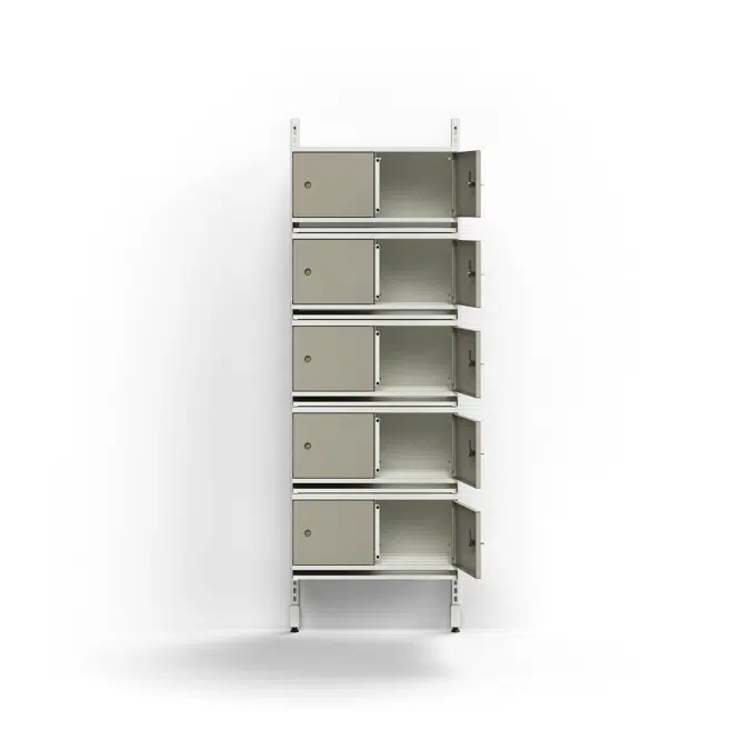 BIM objects - Free download! Shoe cabinet ENTRY, basic wall unit, 10 ...