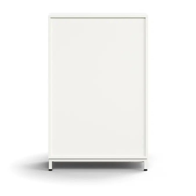 BIM objects - Free download! Bookcase QBUS, 2 shelves, leg frame ...