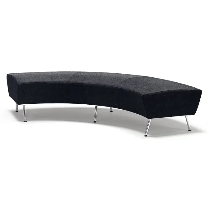 BIM objects - Free download! Curved bench ALEX | BIMobject