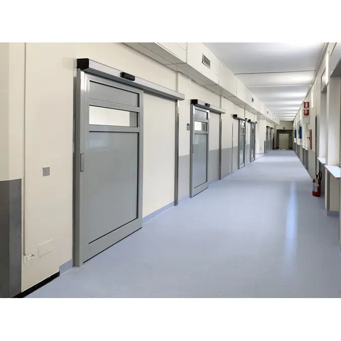 BIM objects - Free download! K200 Pedestrian sliding door automation ...