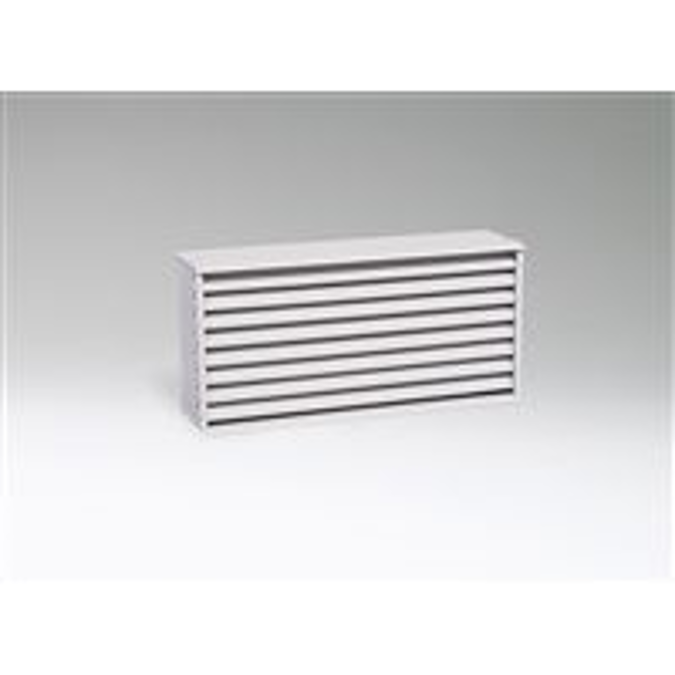 BIM objects - Free download! Ruskin Aluminum Stationary Brick Vent ...