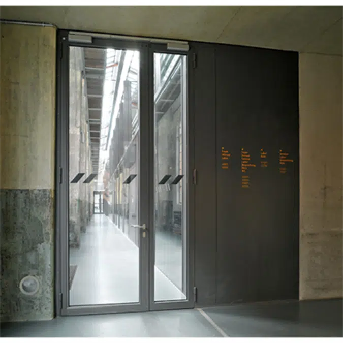 BIM objects - Free download! Door Janisol C4 EI90, single leaf - inward ...