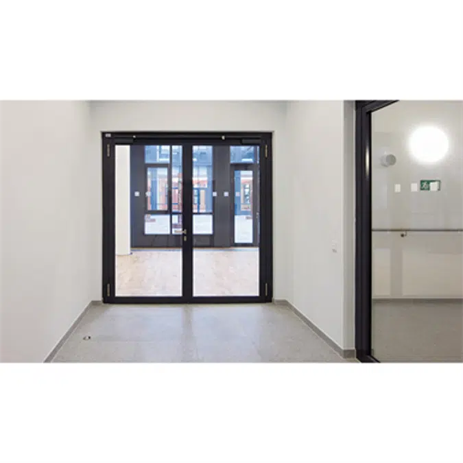 BIM objects - Free download! Door Janisol C4 EI90, double leaf - inward ...