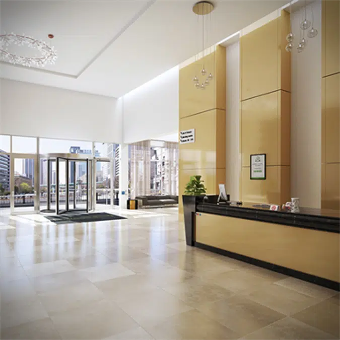 BIM objects - Free download! ASSA ABLOY RD100 3W Compact Revolving Door ...