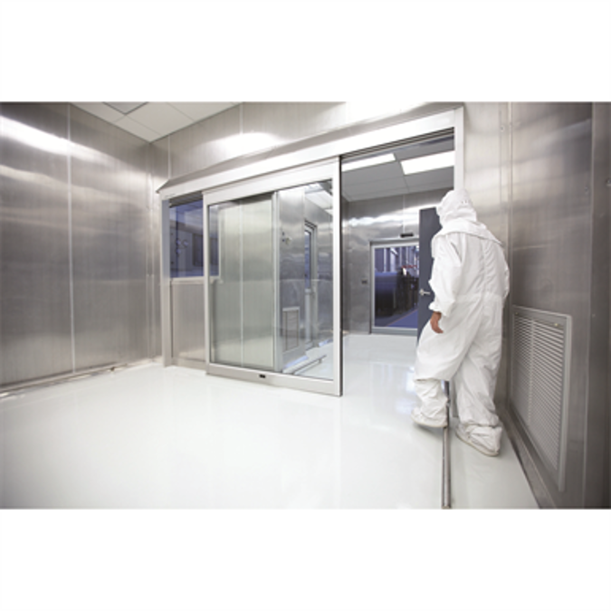 BIM objects - Free download! Sliding Door SL500 Clean Room - overhead ...