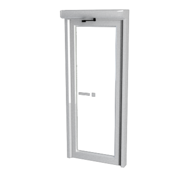 BIM objects - Free download! Space saving single swing door - Balance ...