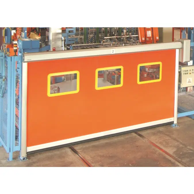 BIM objects - Free download! ASSA ABLOY RP300 Wide Vertical Rapid Roll Door | BIMobject