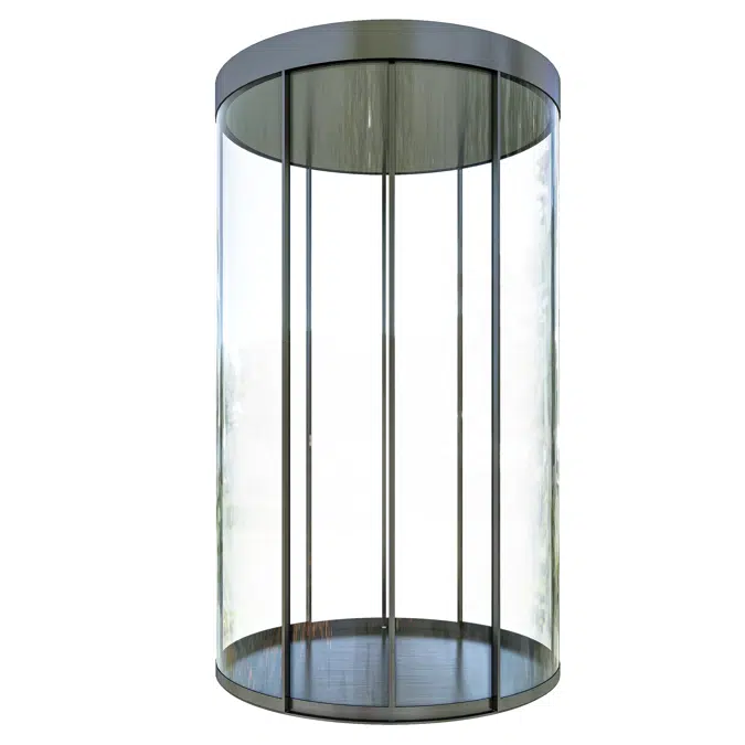 BIM objects - Free download! Sliding Door Curved CD - Curtain Wall ...