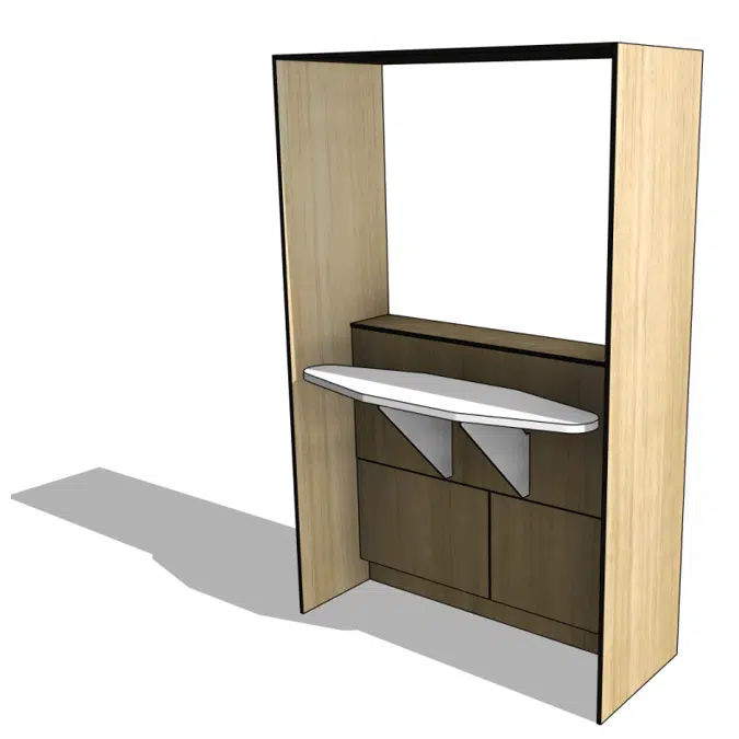 BIM 객체 - 무료로 다운로드하세요! Lockers - Plinth Mounted Fixed Ironing Board (LPM ...