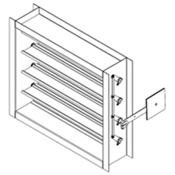 BIM objects - Free download! Adjustable Counterbalanced Backdraft ...