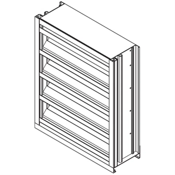 BIM objects - Free download! Dual-Drainable Louver - 6" Deep - 37-1/2 ...