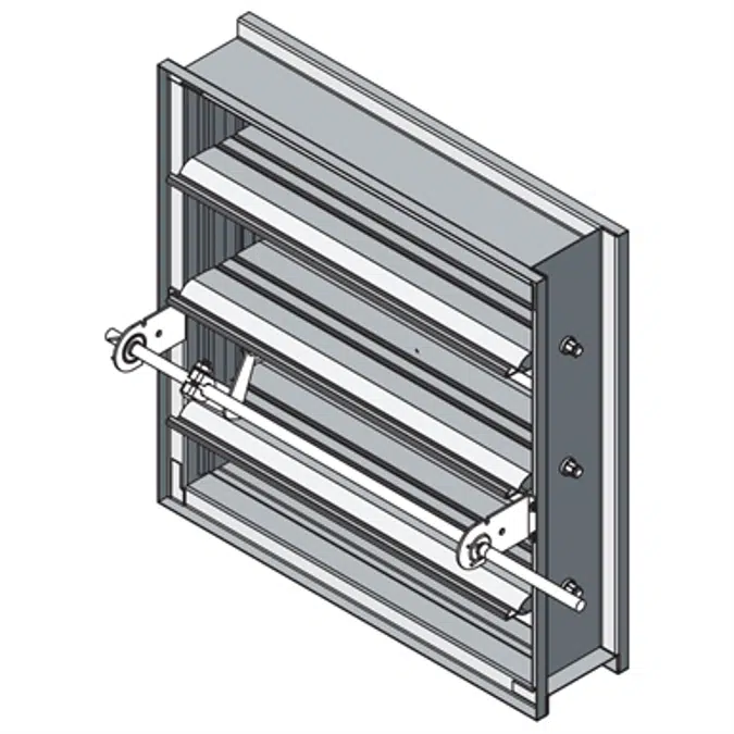 BIM objects - Free download! Combination Fire/Smoke Damper - 3 Hour ...
