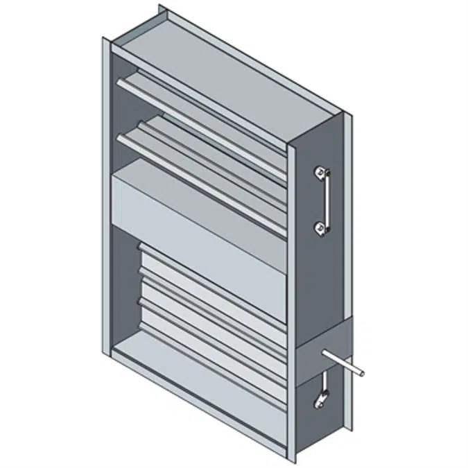 BIM objects - Free download! Mixing Damper - Triple-V Blade - Multi ...