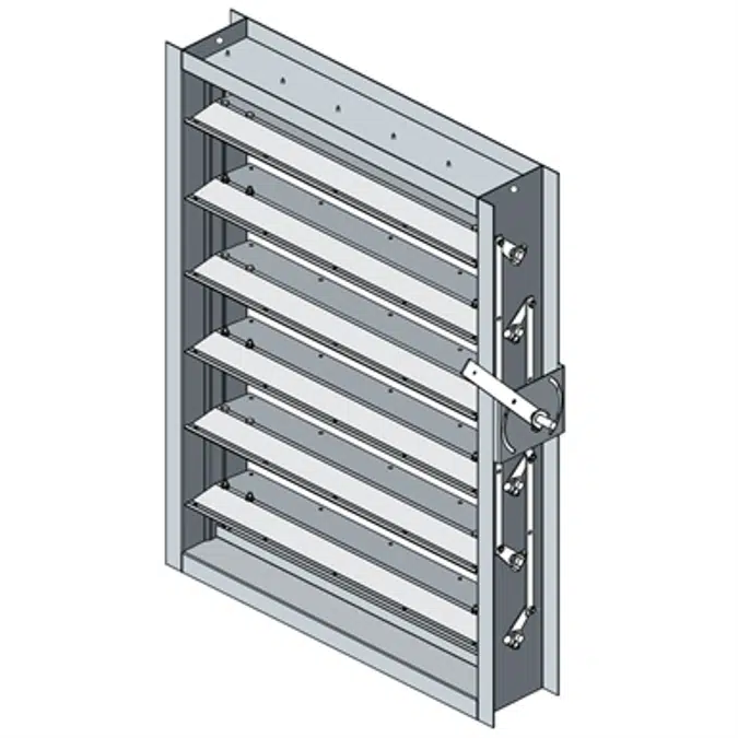 BIM objects - Free download! Industrial Control Damper - Airfoil ...