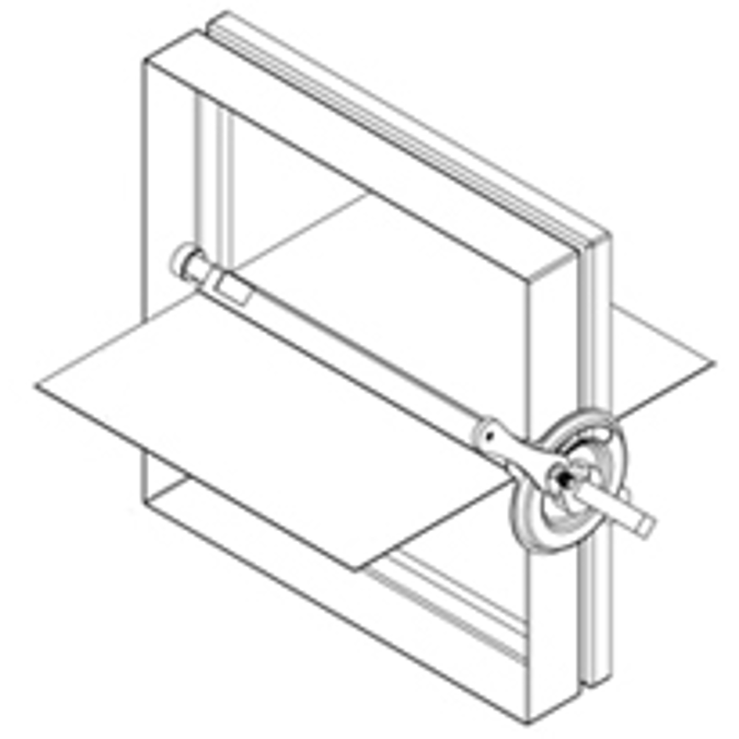 BIM objects - Free download! Manual Balancing Damper, Single Blade ...
