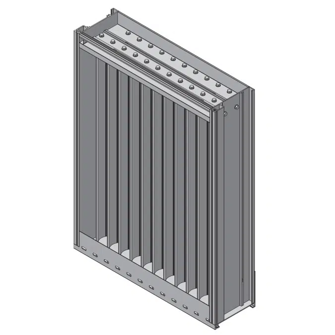 BIM object - ดาวน์โหลดฟรี! Hurricane Miami-Dade Louver - 5" Deep - 45 ...