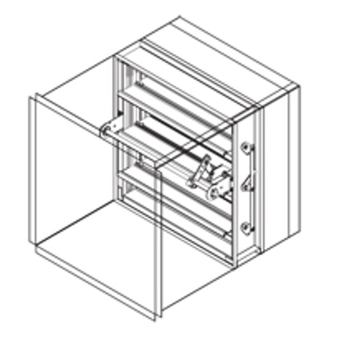 BIM objects - Free download! 1-1/2 Hour Fire Damper, Out Of Partition ...
