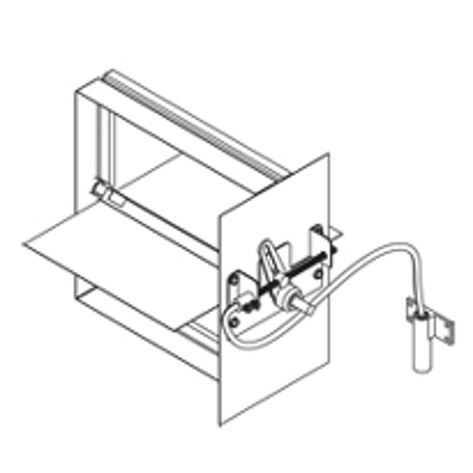 Objetos BIM - ¡Descarga gratis! Remote Manual Control Damper, Single ...
