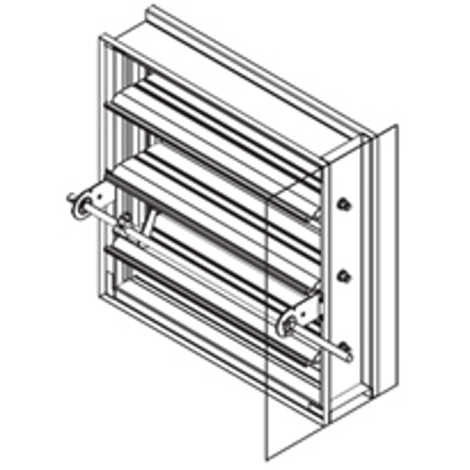 BIM objects - Free download! UL Class 2 Smoke Damper, Airfoil Blade ...