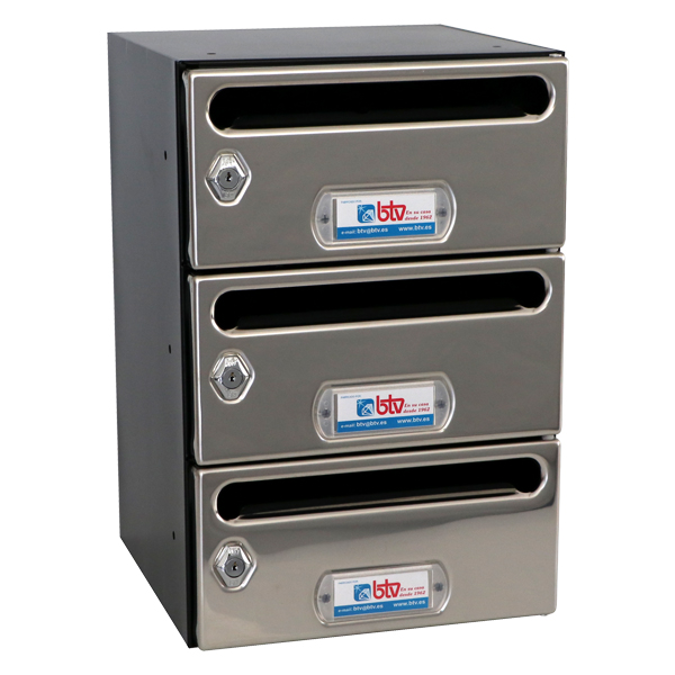 BIM objects - Free download! MAILBOX MERCURIO 245x250x370 G03 BLACK ...