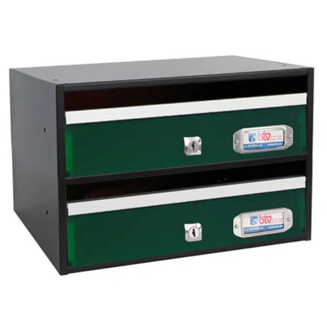 BIM objects - Free download! MAILBOX AVANT 345x250x230 G02 BLACK BODY ...