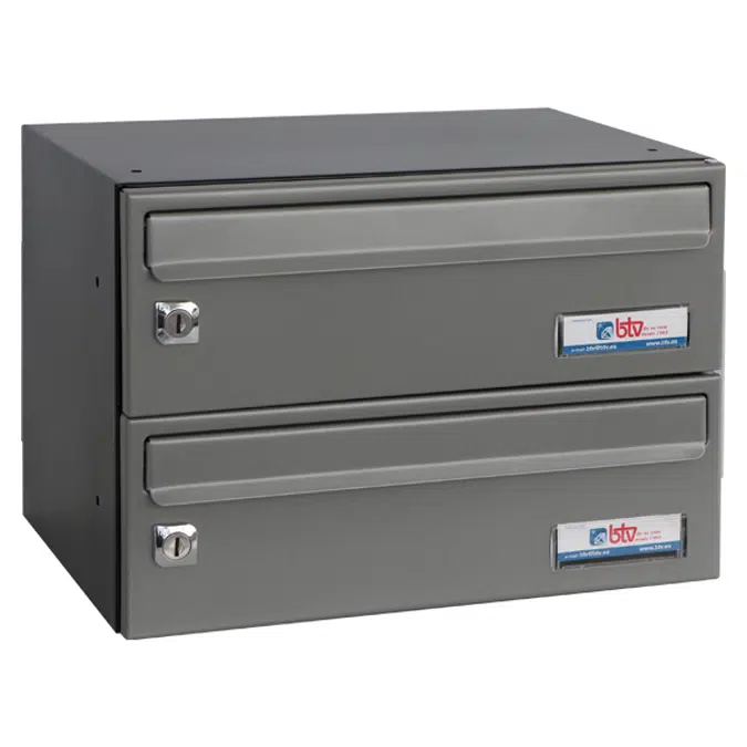 Objetos BIM - ¡Descarga gratis! MAILBOX BARAJAS 345x250x245 G02 BLACK ...