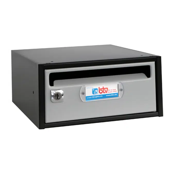 BIM objects - Free download! MAILBOX MONCAYO 240x350x120 G01 BLACK BODY ...