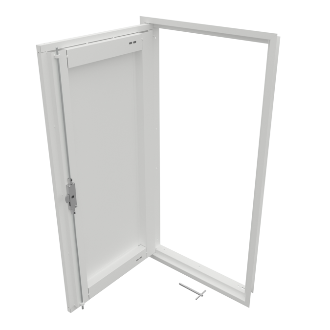 BIM objects - Free download! Riser Door - Wall Application - Metal Door ...