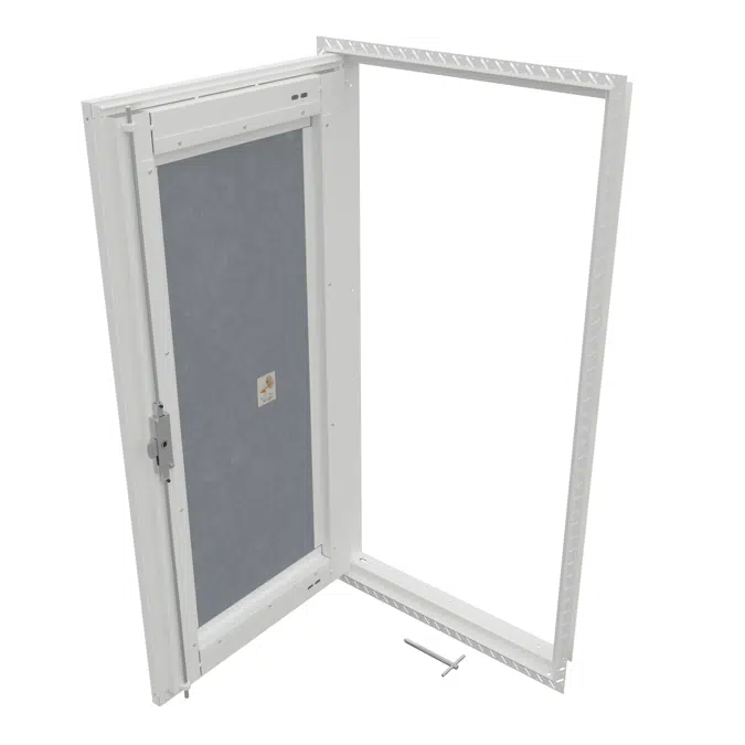 Objetos BIM - ¡Descarga gratis! Riser Door - Wall Application - Metal ...