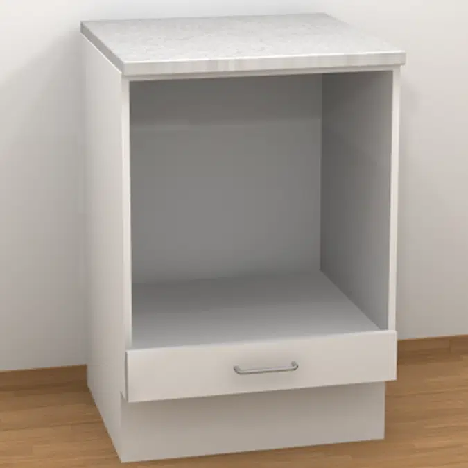 BIM objects - Free download! Kitchen Base cabinet 60cm Uno (2143060 ...