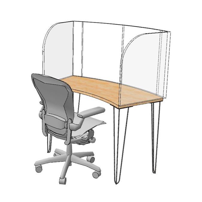 BIM objects - Free download! CPAC Furniture G-Working Desk | BIMobject