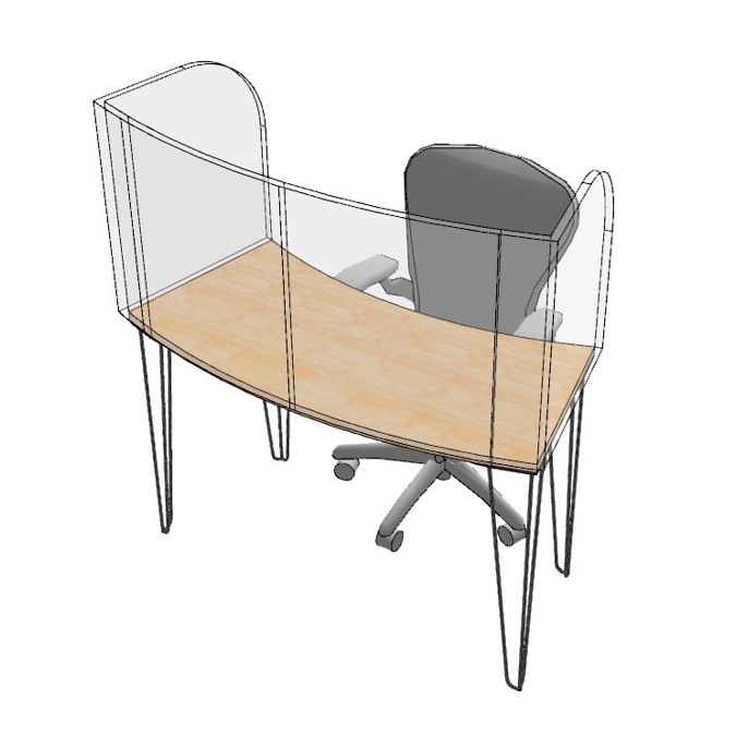 BIM objects - Free download! CPAC Furniture G-Working Desk | BIMobject
