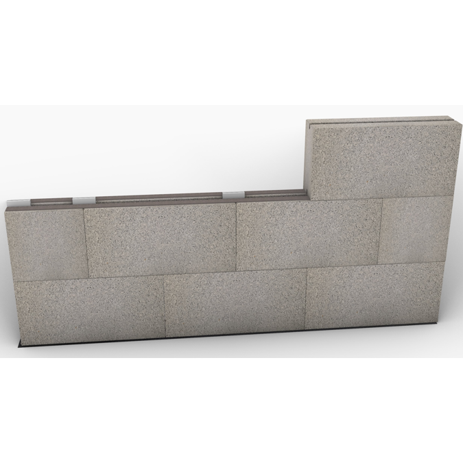Objetos BIM - ¡Descarga gratis! Inner wall block | BIMobject