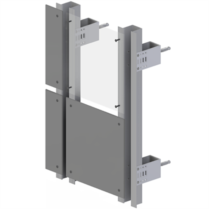 BIM objects - Free download! Riveted Sheets 2 Sided Omega - etalbond ...