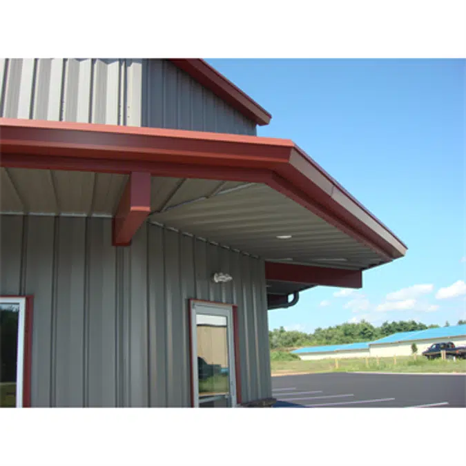 Objetos BIM - ¡Descarga gratis! Vee Rib Wall Panels, 36" Panel Widths ...